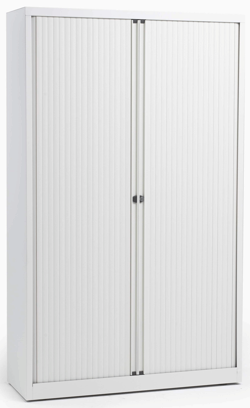 BISLEY hoge ROLDEURKAST - 120 x 198 cm - ET412194 - ZWART - ZILVER - WIT - snel leverbaar